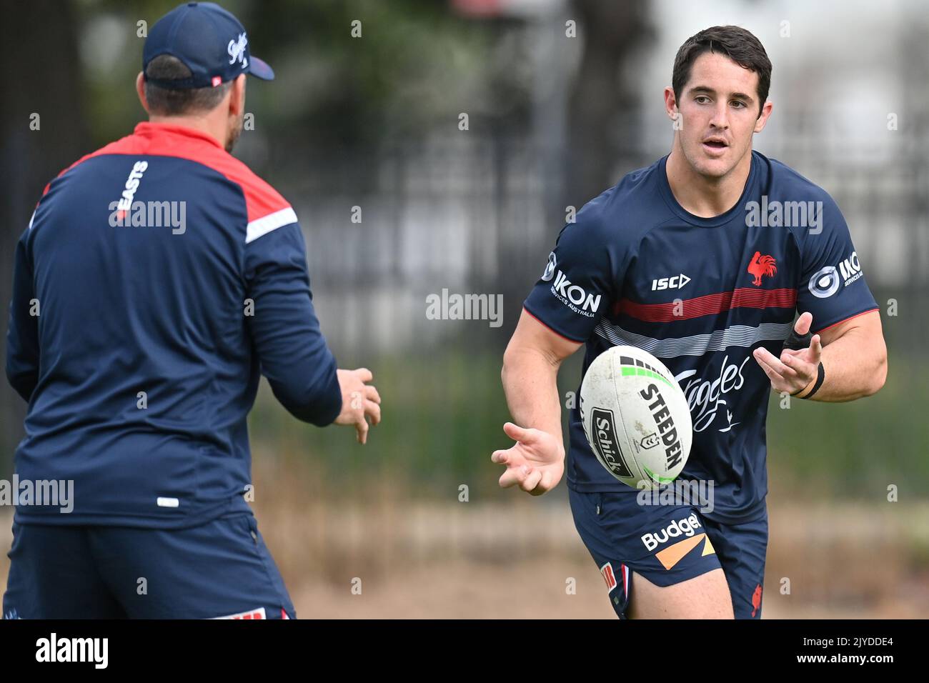 Sydney Roosters' Nat Butcher during a training session at Kippax Lake ...