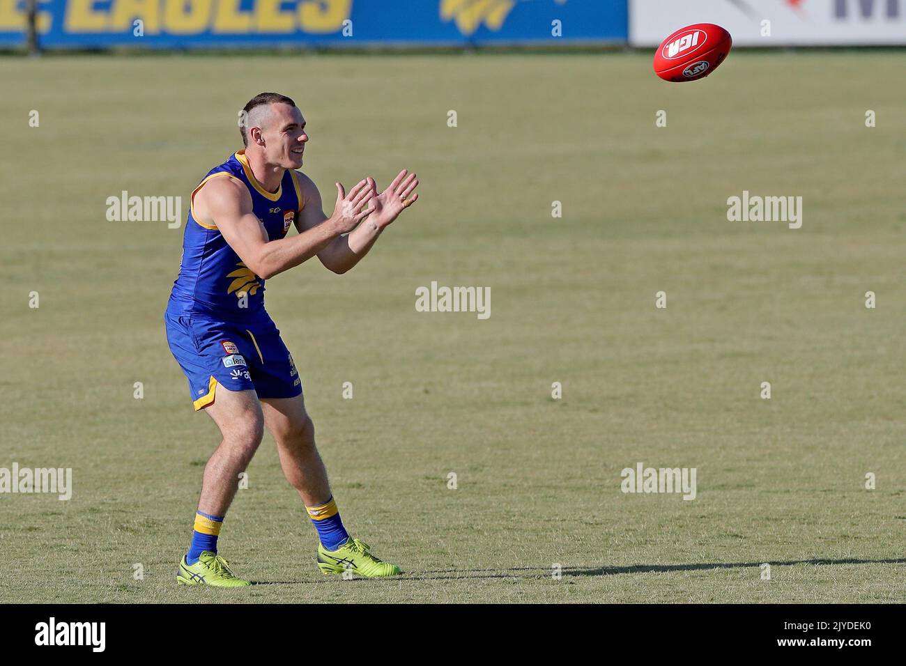 Luke Shuey is seen during an AFL West Coast Eagles training session at ...
