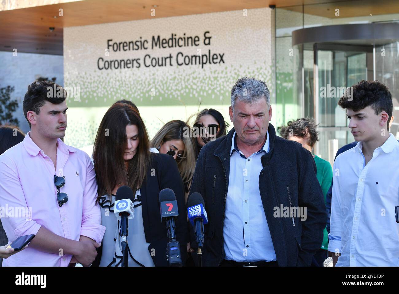 (lt-rt) Brother Jake Marsden, parents Teresa and Mark Marsden and ...