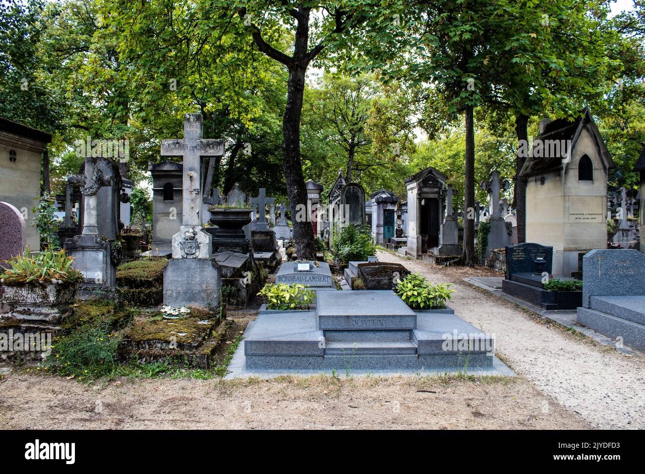 Paris, France - September 05, 2022 The Pere Lachaise cemetery is the ...