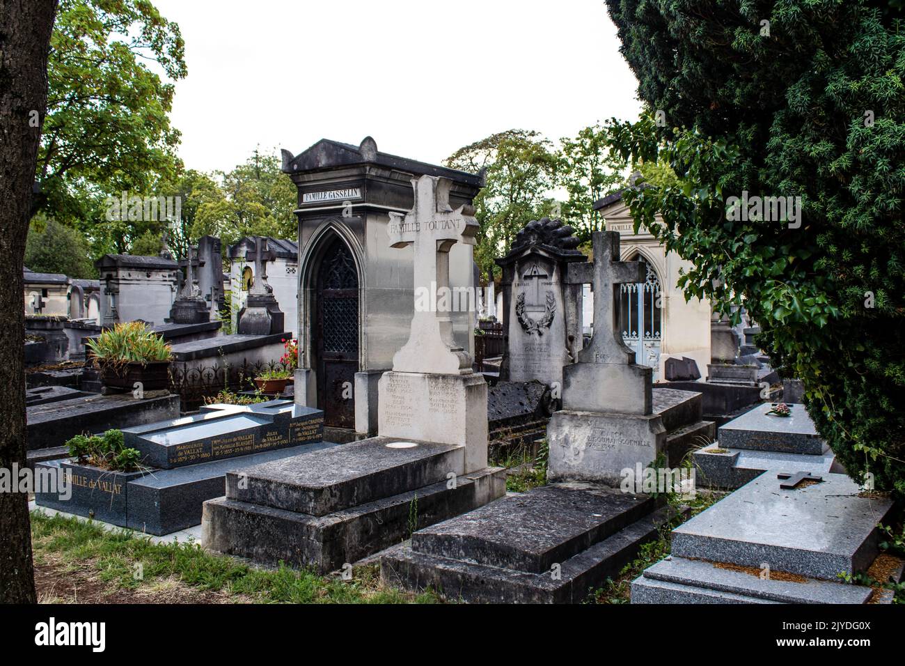 Paris, France - September 05, 2022 The Pere Lachaise cemetery is the ...