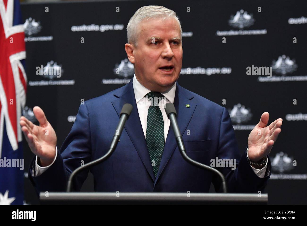 Deputy Prime Minister Michael McCormack at a press conference at ...