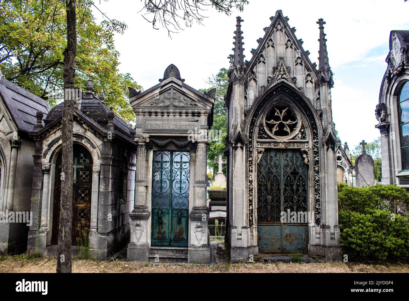 Paris, France - September 05, 2022 The Pere Lachaise cemetery is the ...