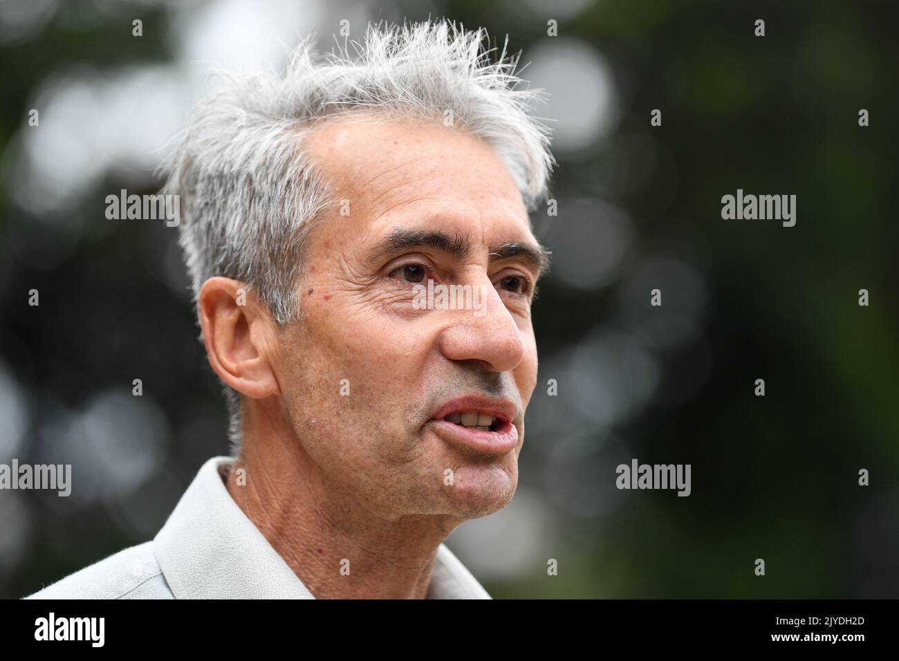 Taronga Conservation Society CEO Cameron Kerr speaks to the media at ...