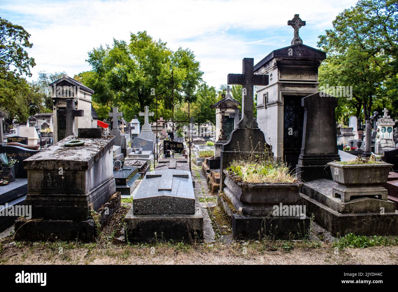 Paris, France - September 05, 2022 The Pere Lachaise cemetery is the ...