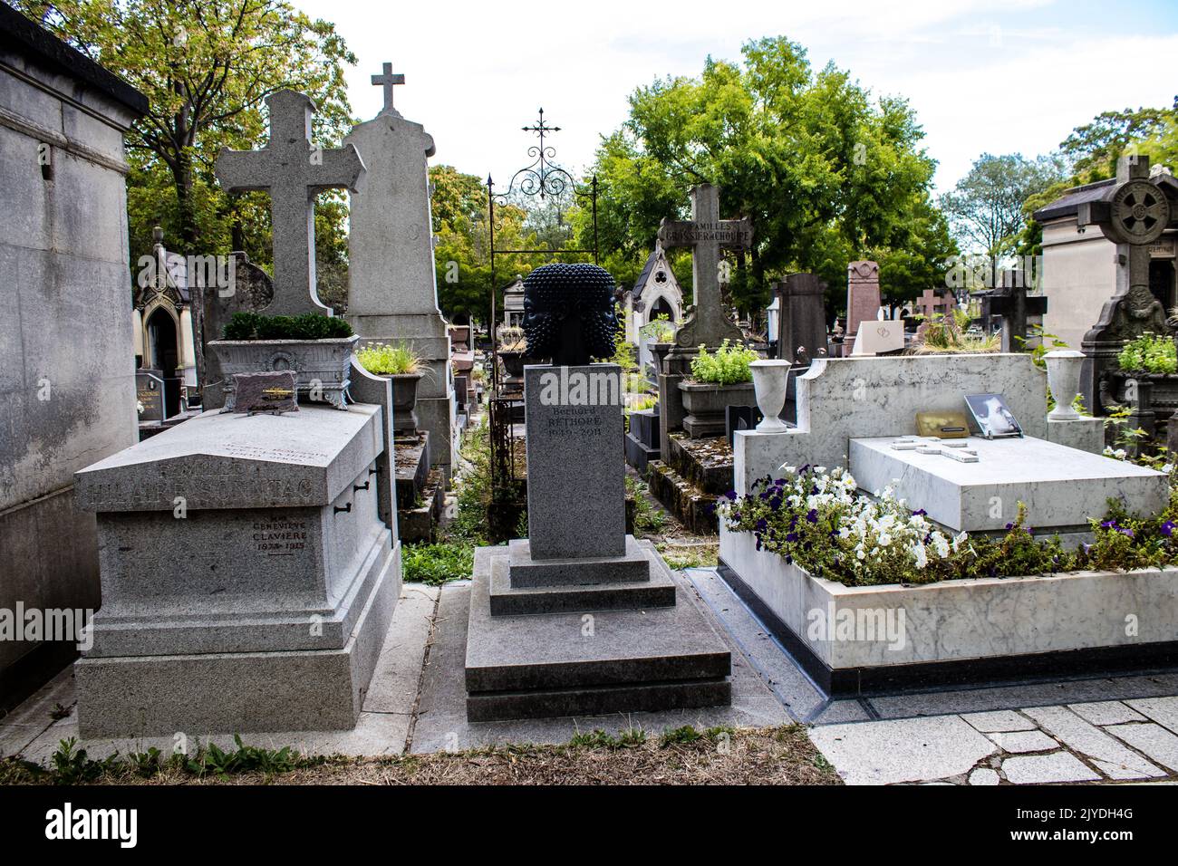Paris, France - September 05, 2022 The Pere Lachaise cemetery is the ...