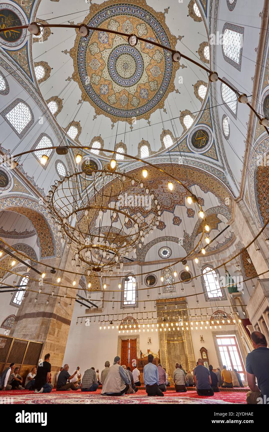Alaeddin mosque interior. Muslim worship. Konya landmark. Turkey. Asia ...