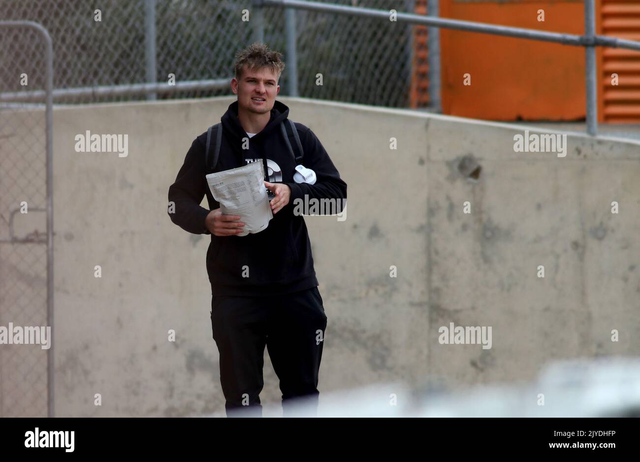 Ollie Wines is seen during a Port Adelaide Power training session at ...