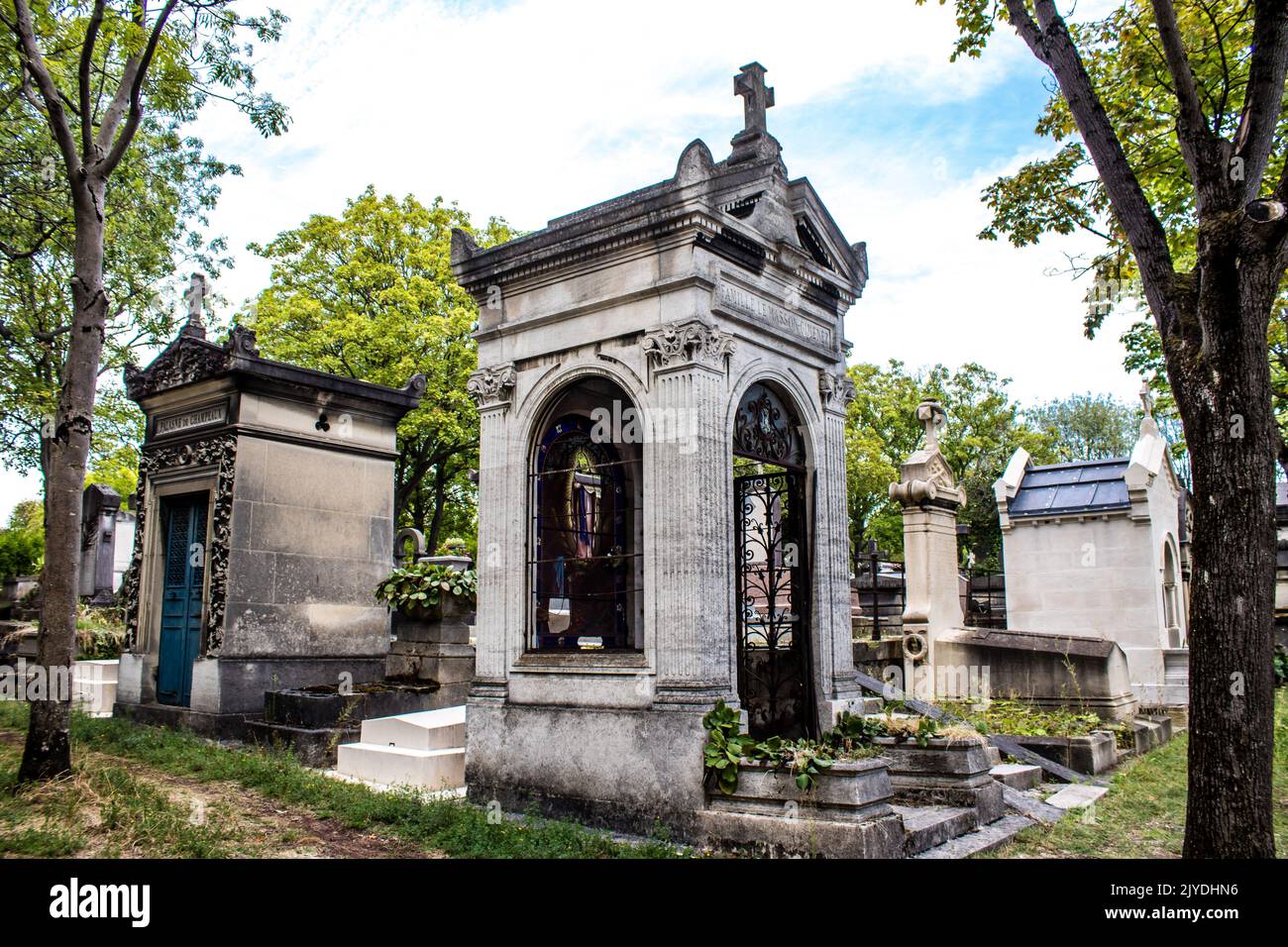 Paris, France - September 05, 2022 The Pere Lachaise cemetery is the ...