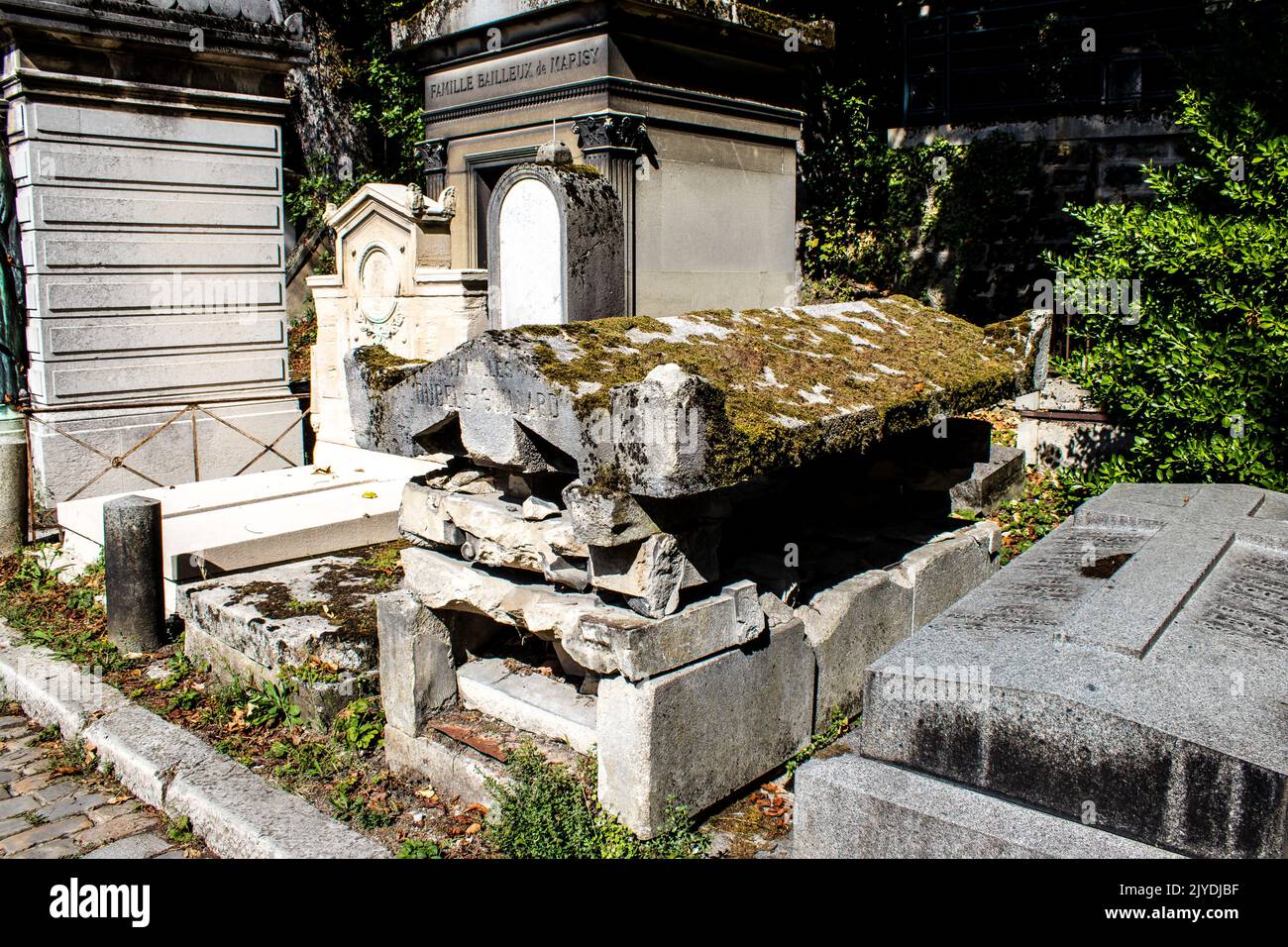 Paris, France - September 05, 2022 The Pere Lachaise cemetery is the ...