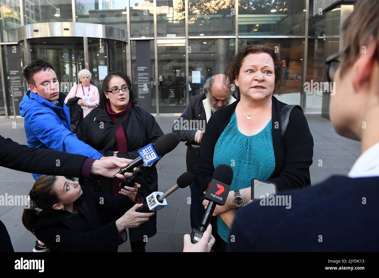 Krisztina Toth (right) partner of victim First Constable D'Arne De Leo ...