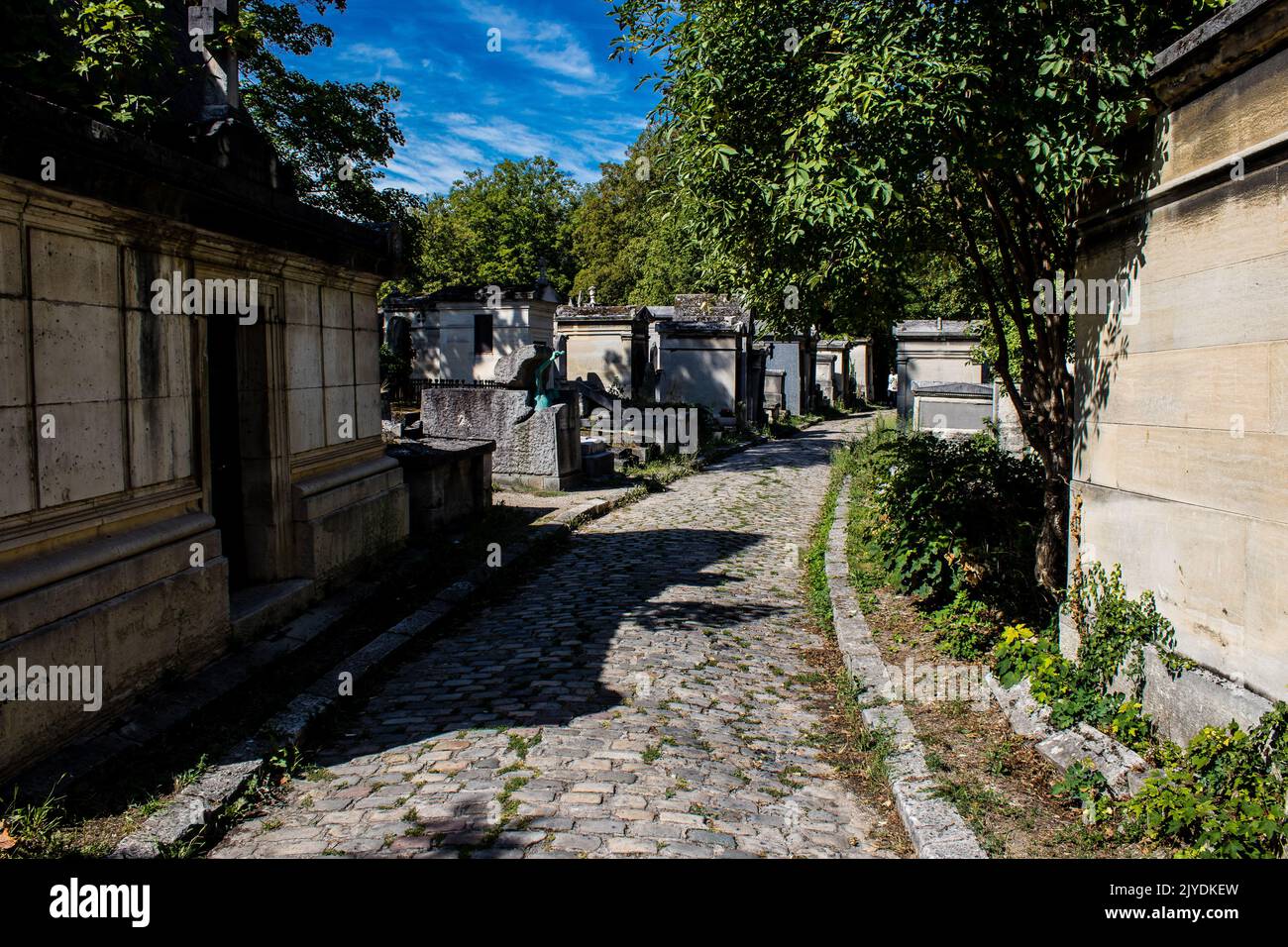 Paris, France - September 05, 2022 The Pere Lachaise cemetery is the ...