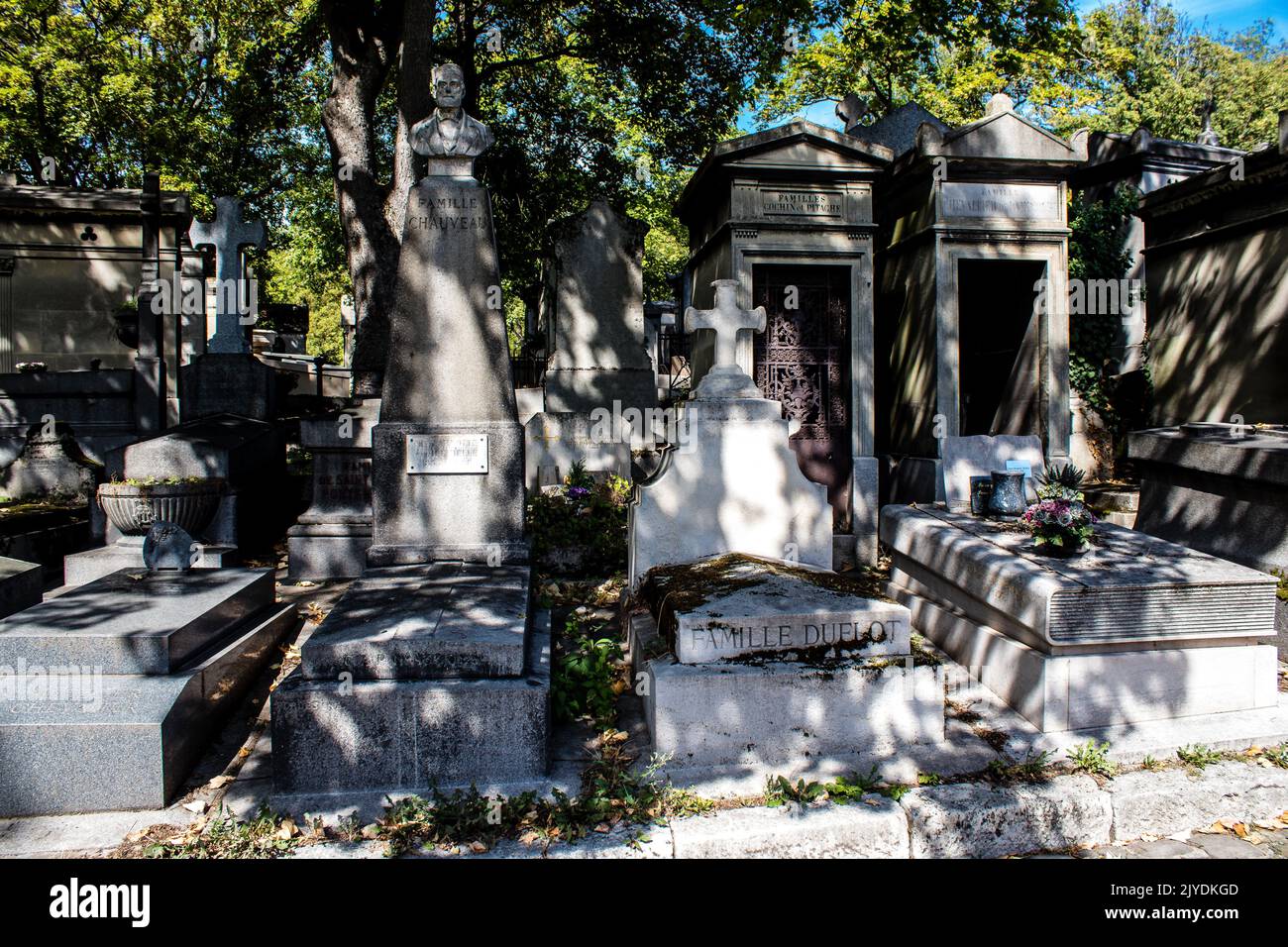 Paris, France - September 05, 2022 The Pere Lachaise cemetery is the ...