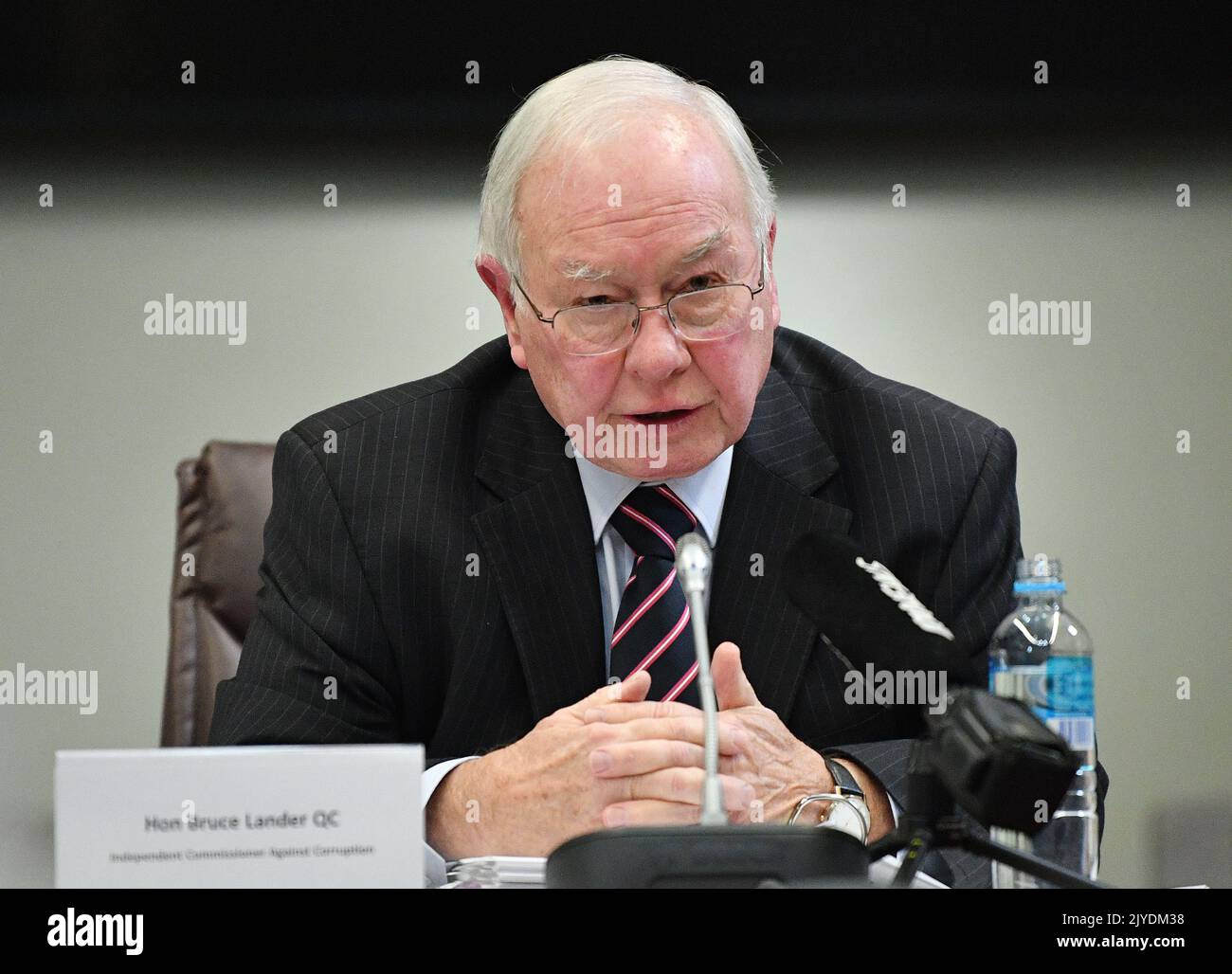 Bruce Lander QC, ICAC Commissioner is seen during The Crime and Public ...