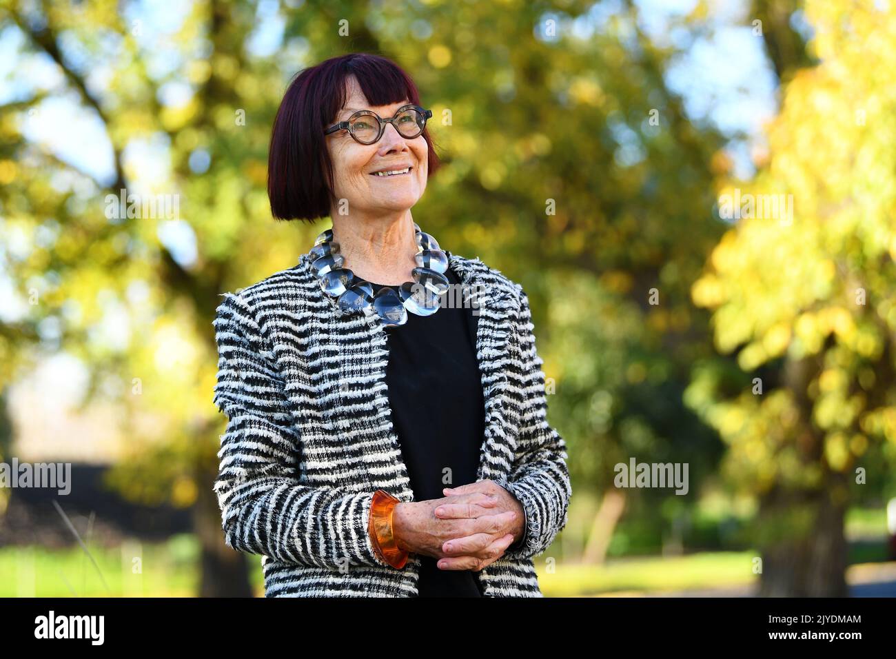 Professor Jenny Hocking poses for a photograph following a doorstop at ...