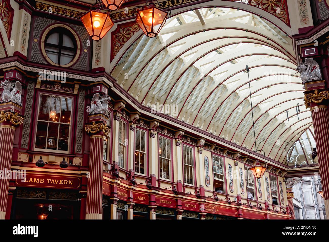 Interior of London's Borough Market Stock Photo - Alamy