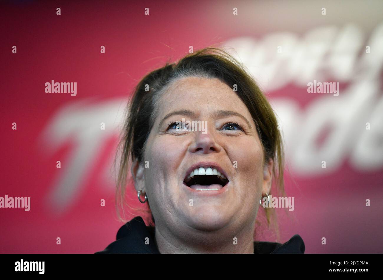 Tania Obst Head coach of the Thunderbirds speaks to the media during an ...