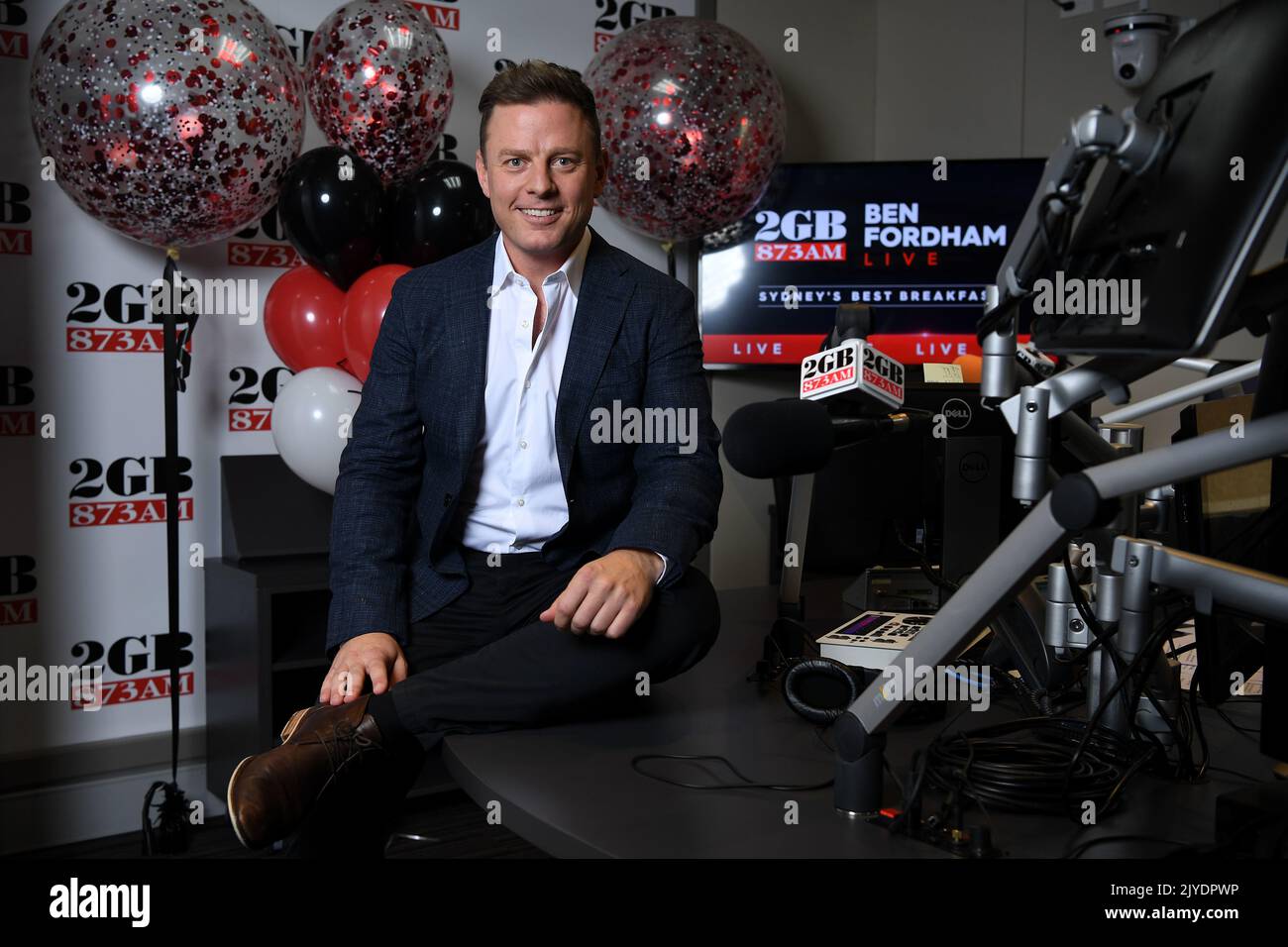 Ben Fordham poses for a photo following the breakfast program at 2GB’s ...