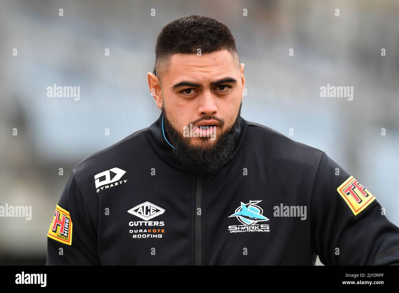 Sharks player Royce Hunt during an NRL Cronulla-Sutherland Sharks ...