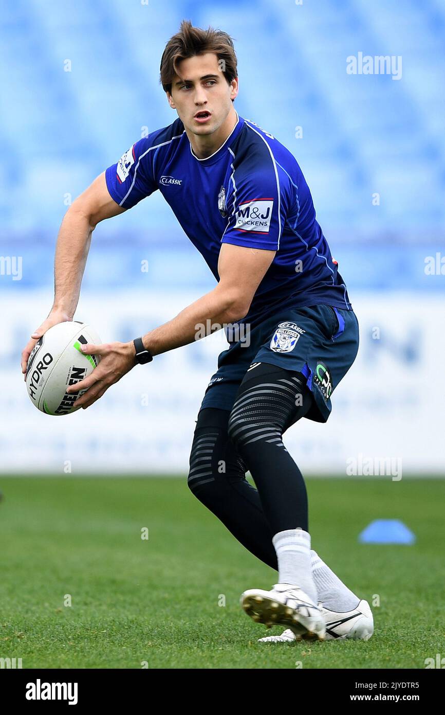 Lachlan Lewis during a Canterbury-Bankstown Bulldogs NRL training ...