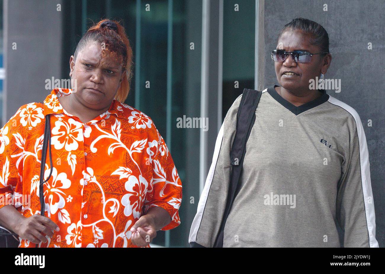 Brisbane, March 29, 2005. Valmae (left) and Jane Doomadgee, sisters of ...