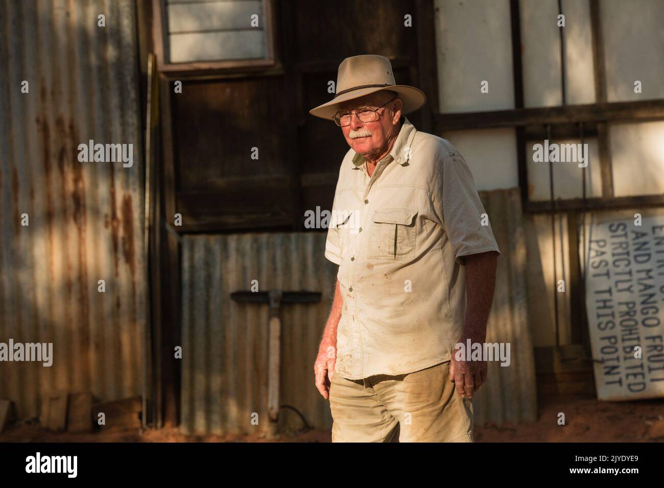 Kenneth Rayner poses for a photograph at his property outside of Katherine, Northern Territory ...