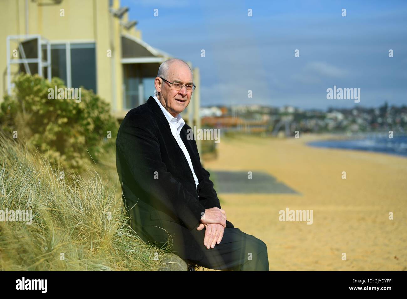 Norman Farmer poses for a photograph at Frankston Life Saving Club in ...
