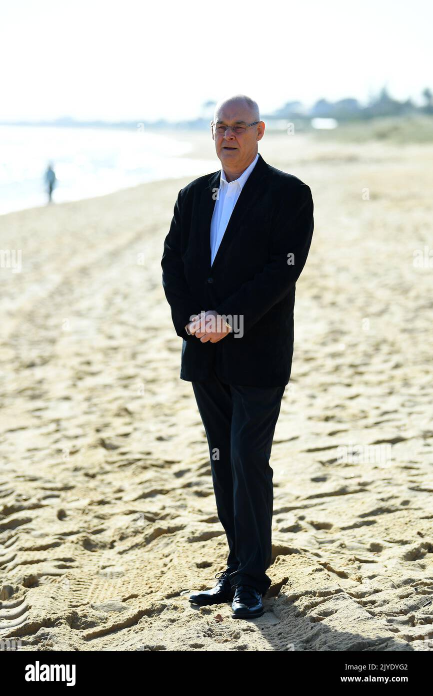 Norman Farmer poses for a photograph at Frankston Life Saving Club in ...