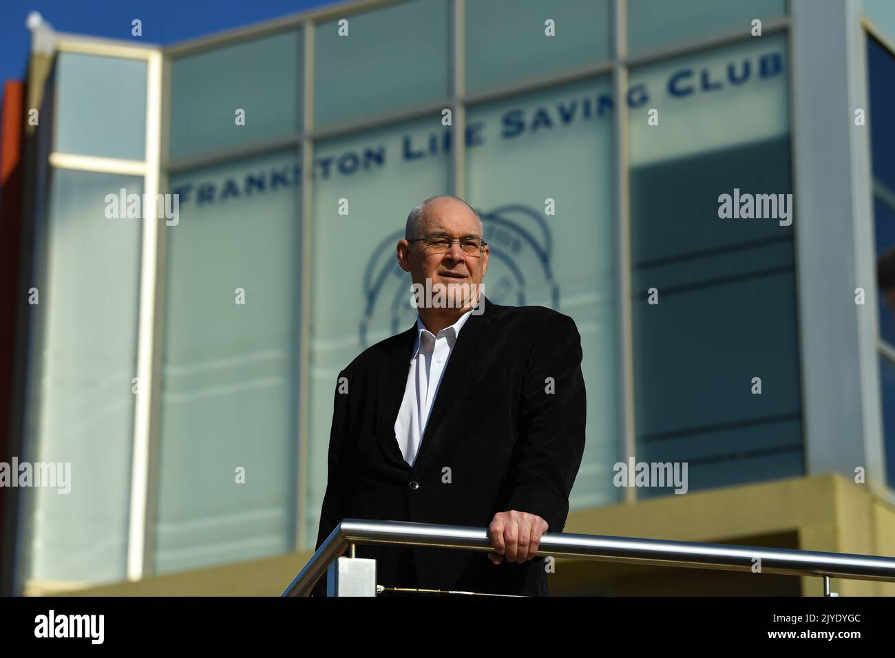 Norman Farmer poses for a photograph at Frankston Life Saving Club in ...
