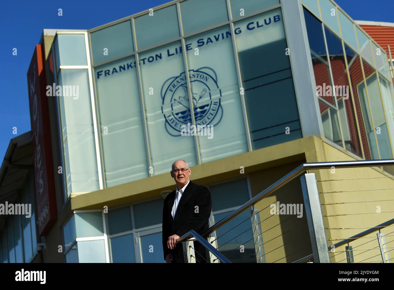 Norman Farmer poses for a photograph at Frankston Life Saving Club in ...