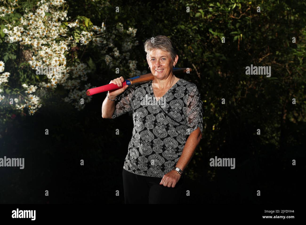 Former Australian women's cricket captain Lyn Larsen poses for a ...