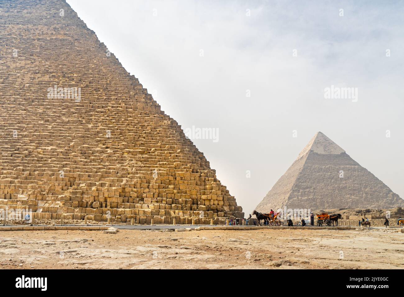 Pyramids of Giza, Cairo, Egypt Stock Photo - Alamy