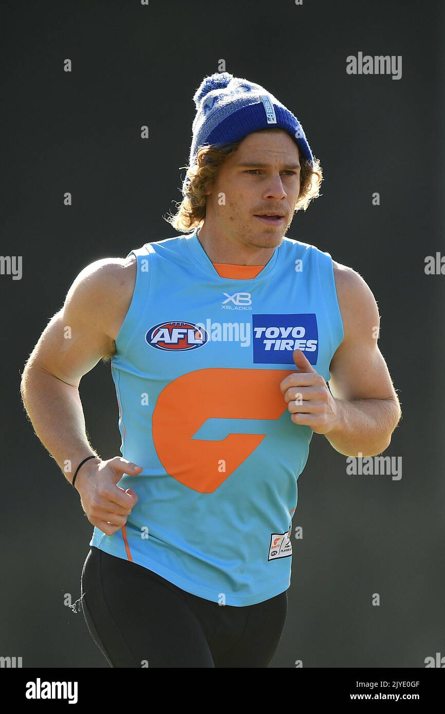 Adam Kennedy during a GWS Giants AFL training session in Sydney ...