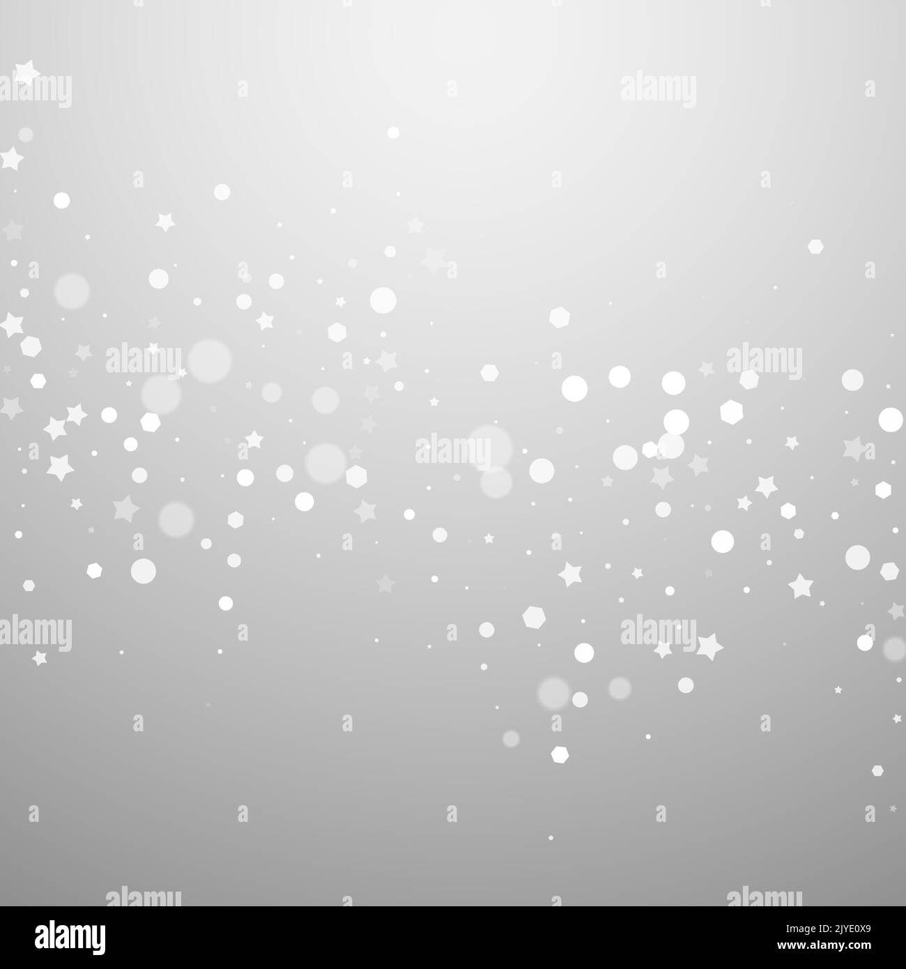 Christmas falling snow background. Subtle flying snow flakes and stars ...