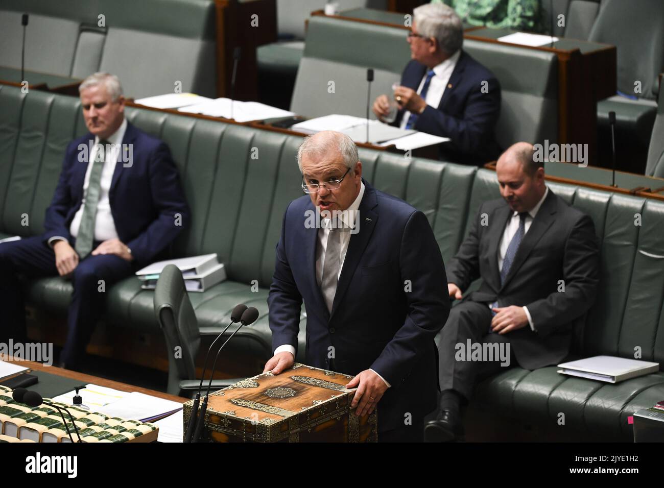 Australian Prime Minister Scott Morrison speaks during House of ...
