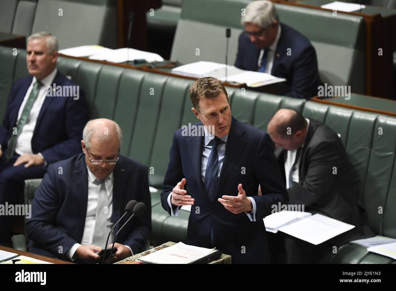 Australian Attorney-General Christian Porter speaks during House of ...