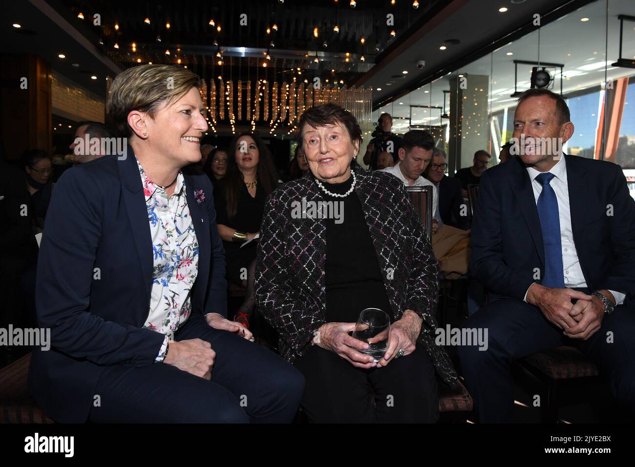 (L-R) Christine Forster, mother Fay Abbott, and former prime minister ...