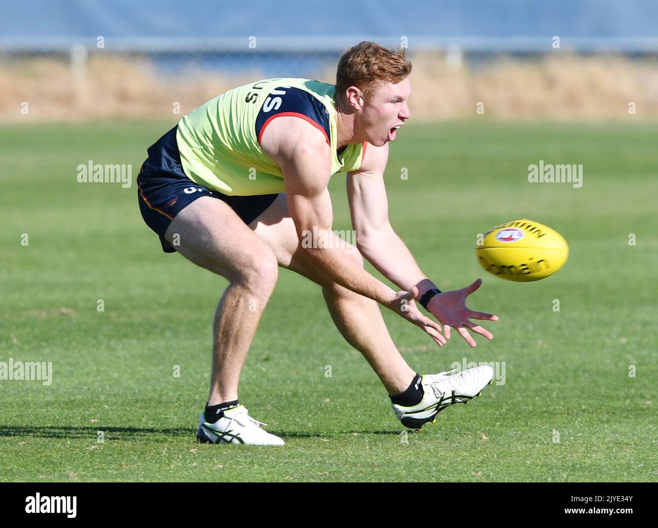 Tom Lynch of the Crows during an AFL Adelaide Crows training session in ...