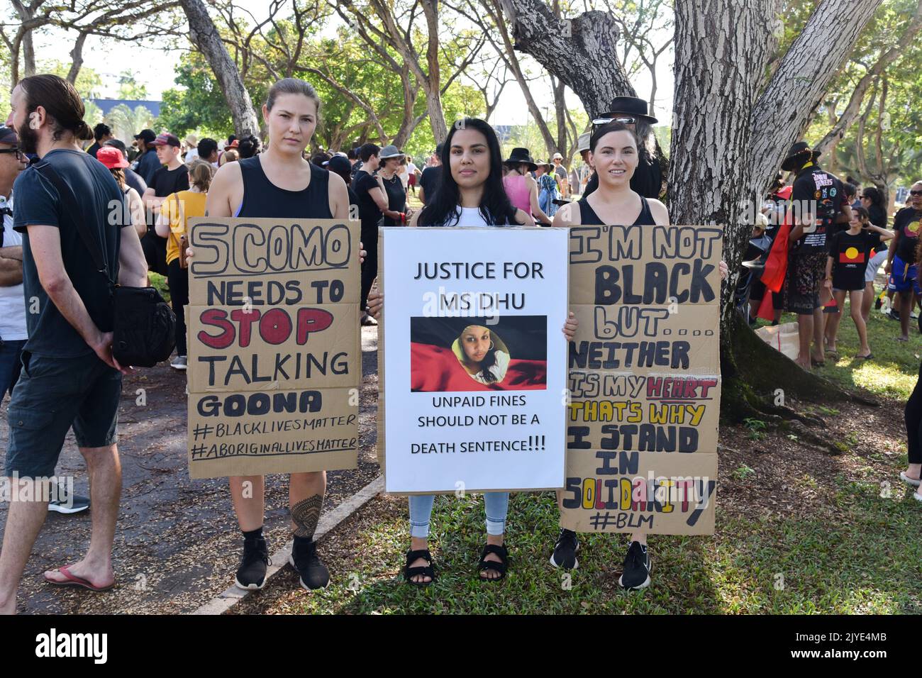 Amy Dee, Keara Mack and Rebecca Mack pose for a photograph at the Black ...