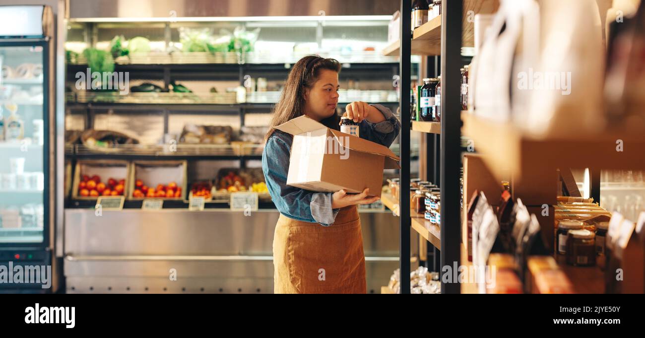 Disabled female employee hi-res stock photography and images - Alamy