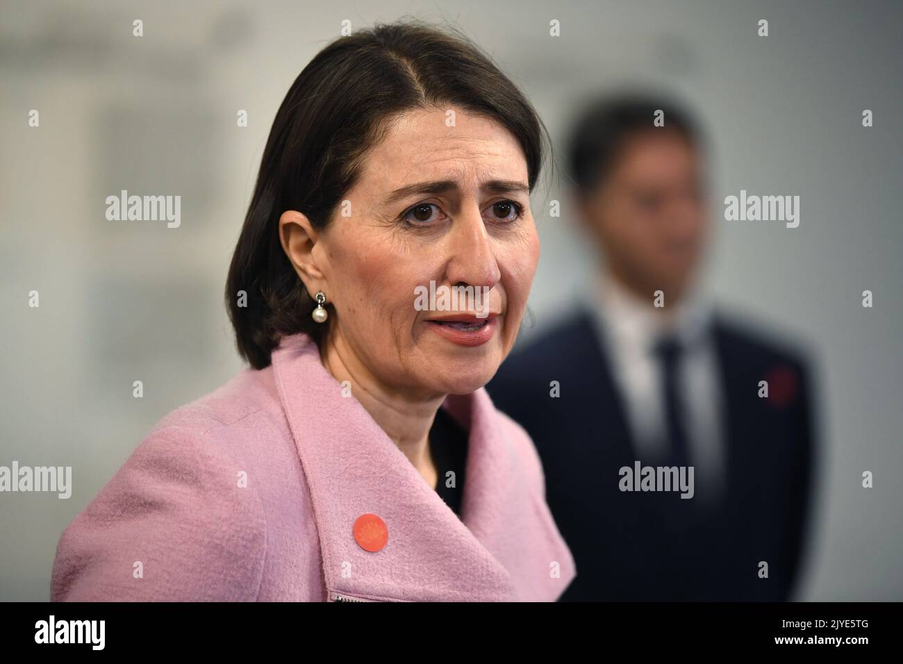 NSW Premier Gladys Berejiklian speaks to the media during a press ...