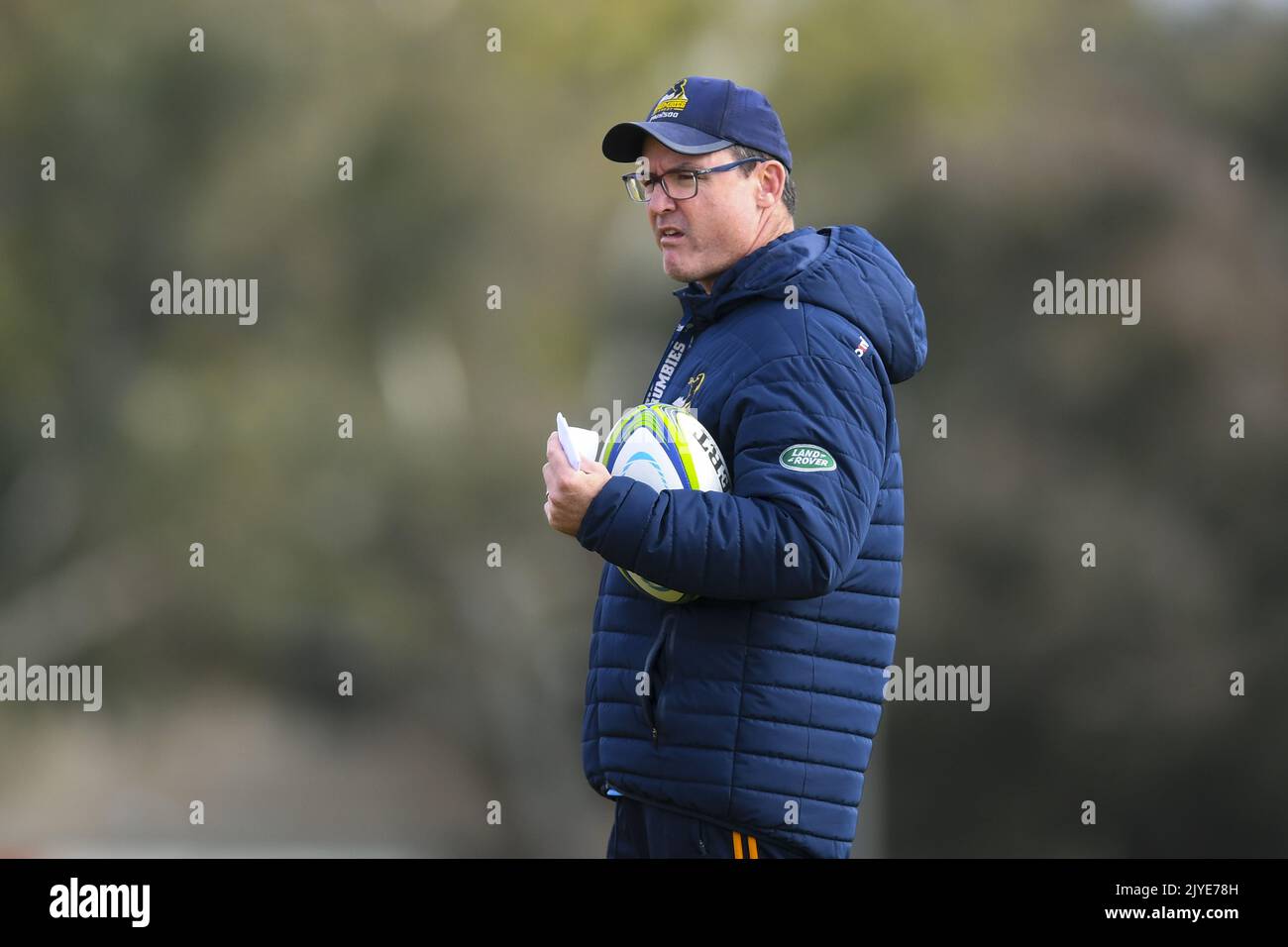Brumbies coach Dan McKellar reacts during a Super Rugby Brumbies ...