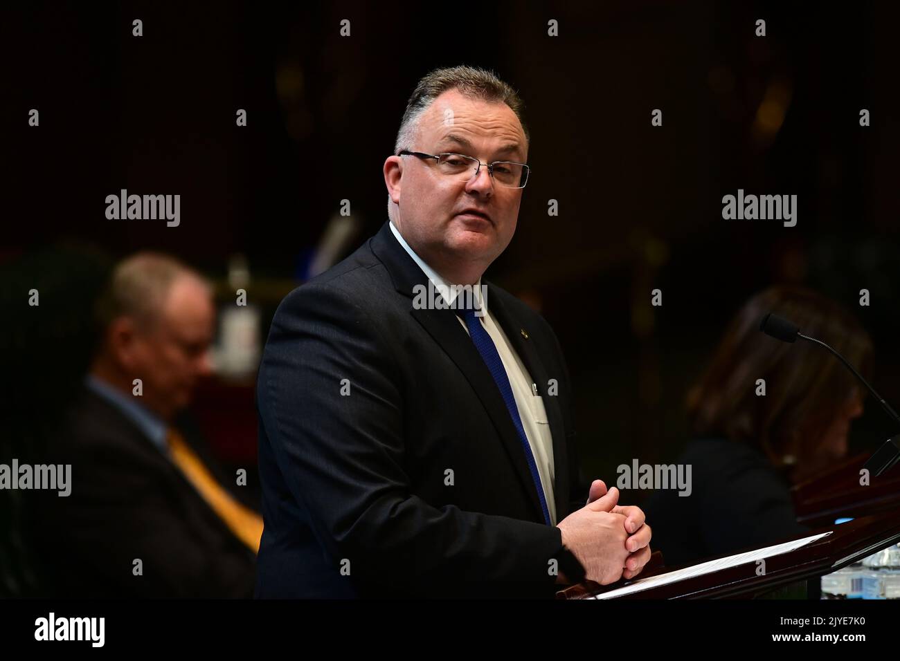 Member for Terrigal Adam Crouch speaks during debate on the Crime ...