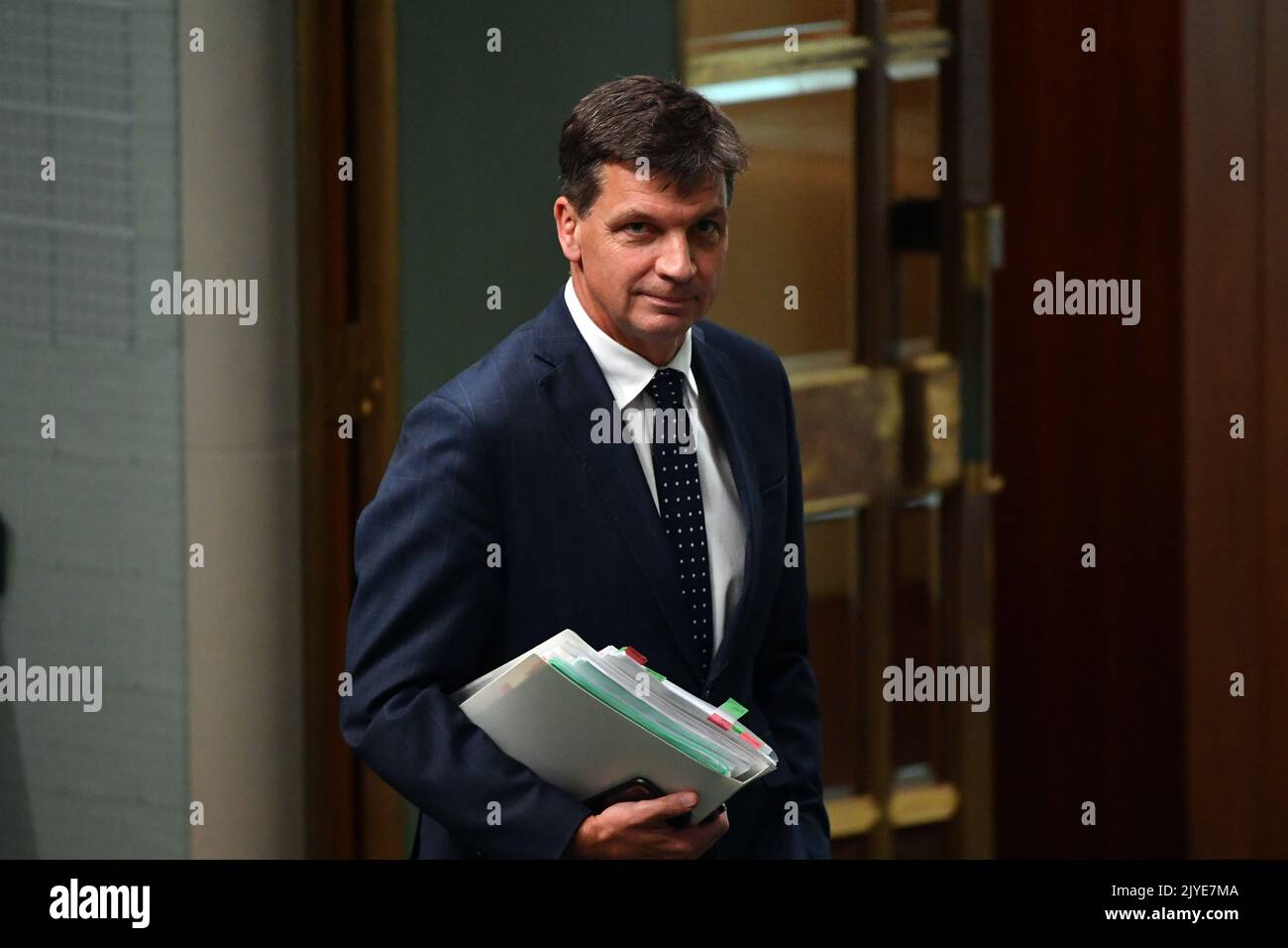 Minister for Energy Angus Taylor arrives for Question Time in the House ...