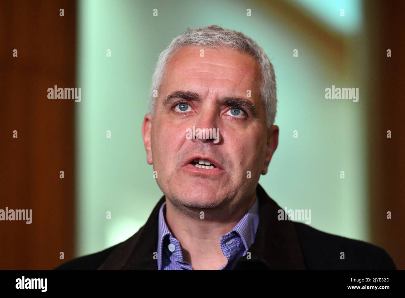 Transport Workers Union (TWU) National Secretary Michael Kaine at a ...