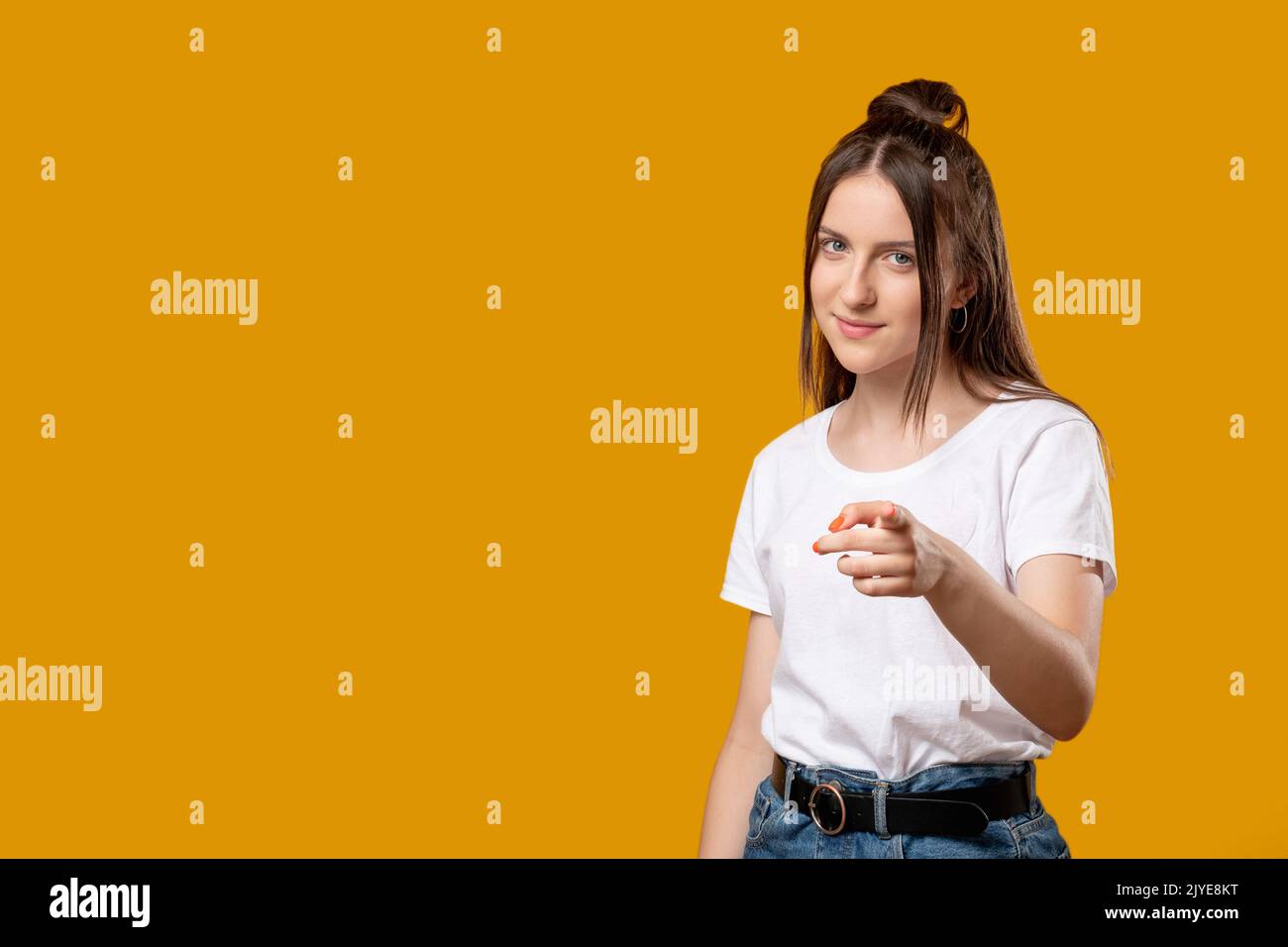 choose you encouragement sign young woman Stock Photo - Alamy