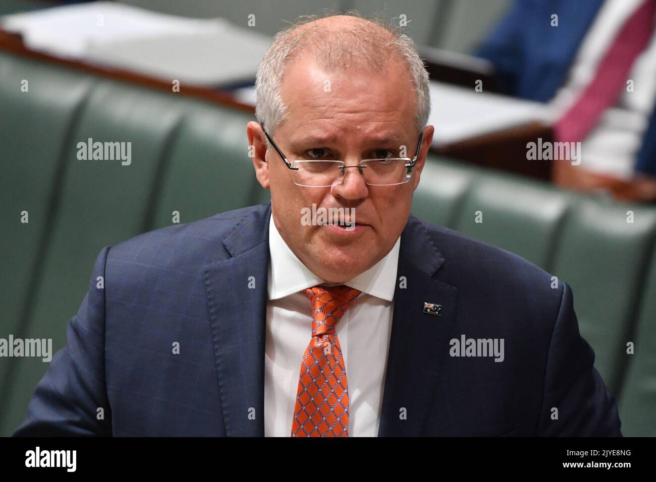 Prime Minister Scott Morrison during Question Time in the House of ...