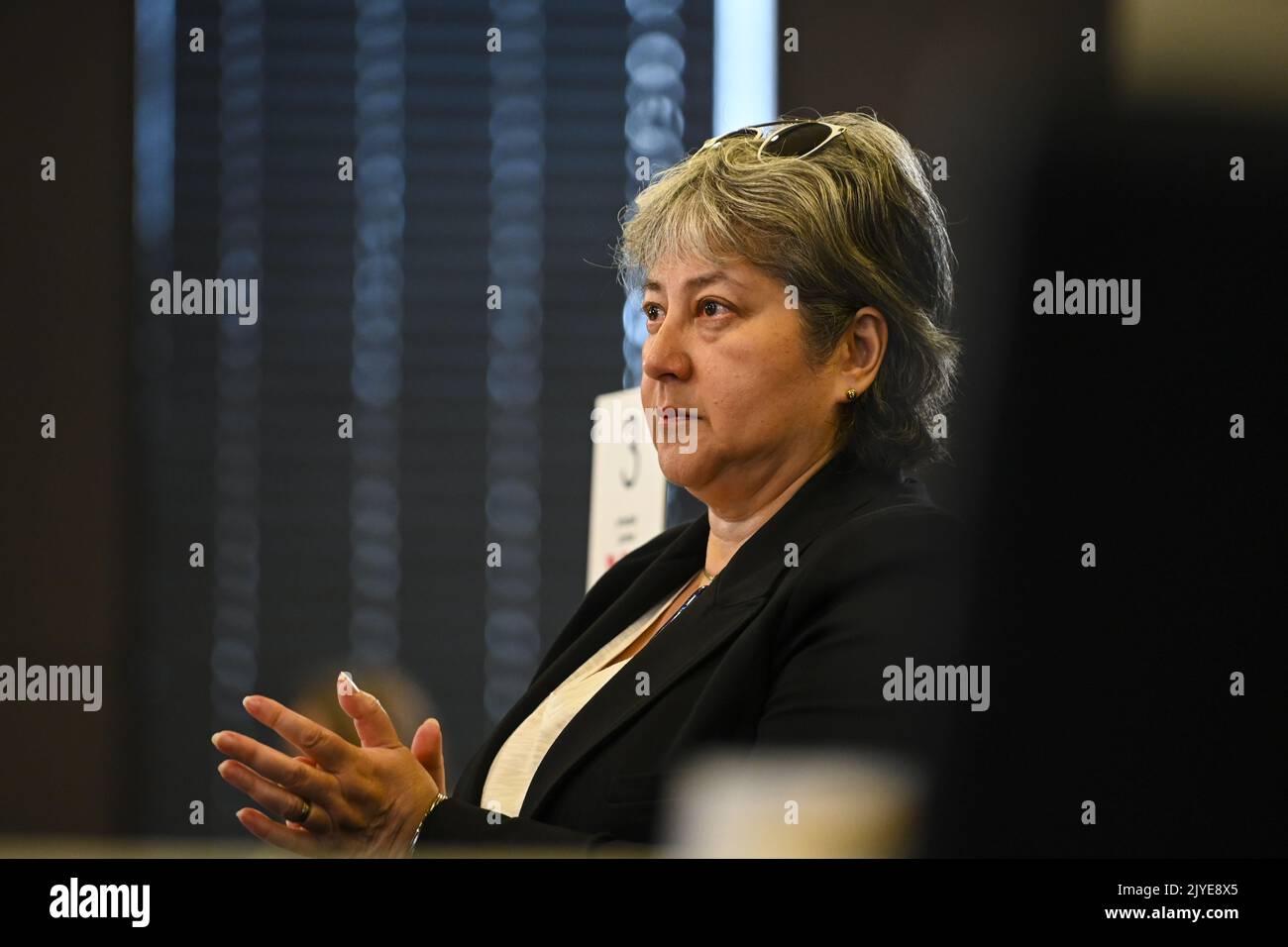 British high commissioner to Australia Vicki Treadell listens to ...