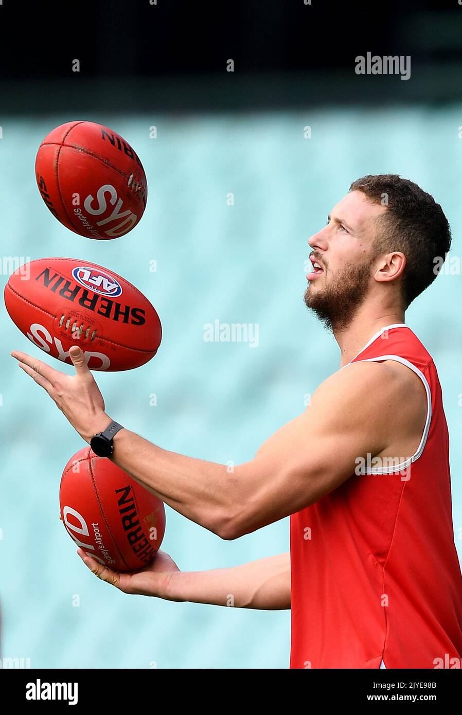 Michael Knoll during a Sydney Swans AFL training session at the SCG in ...