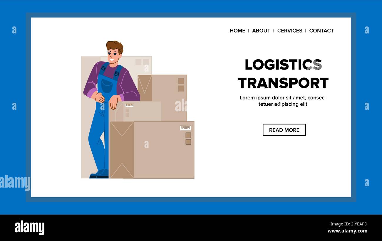 logistics transport vector Stock Vector Image & Art - Alamy